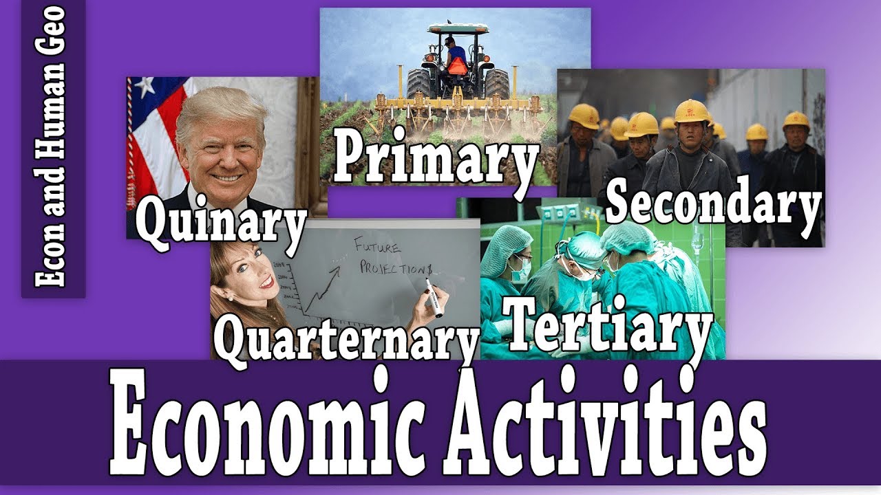 Economic Activities: Primary, Secondary, Tertiary, Quaternary, Quinary (AP Human Geography)