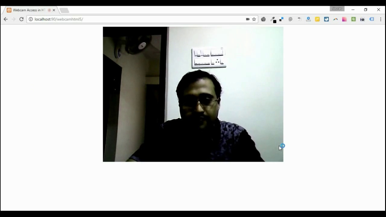 how to access webcam in html5 using javascript