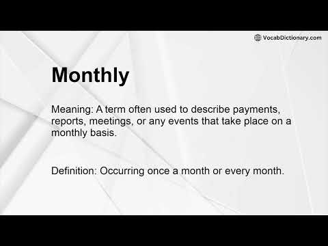 Monthly Meaning