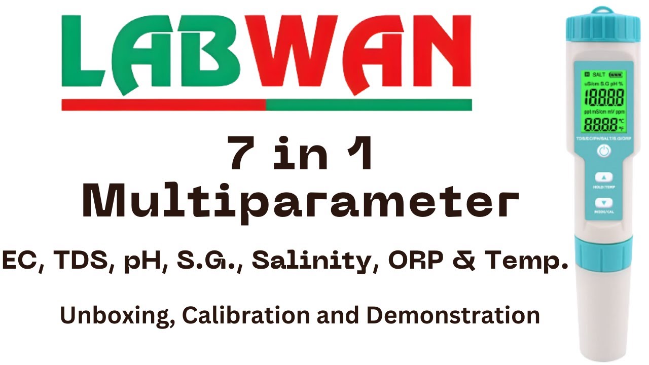 7 in 1 PH/TDS/EC/ORP/S.G/Salinity/Temperature Multi-Parameter Pocket Water Quality Tester