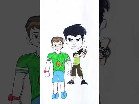 Ben ten ❤️shiva faec😄😄 exchanhe #shorts #ytshorts #spiderman #spidarman #art #cartoon