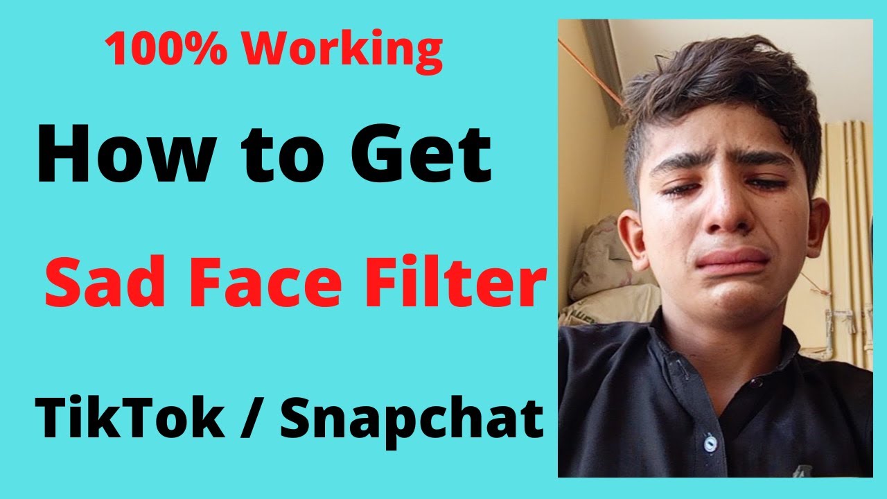 How to Get Crying Filter on Tiktok | How to Get Sad Face Filter on Snapchat