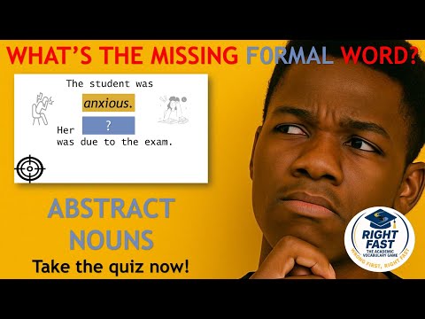 Right Fast: Academic Vocabulary Game – Abstract Nouns (Emotions & Feelings) | ESL CEFR A2–B1