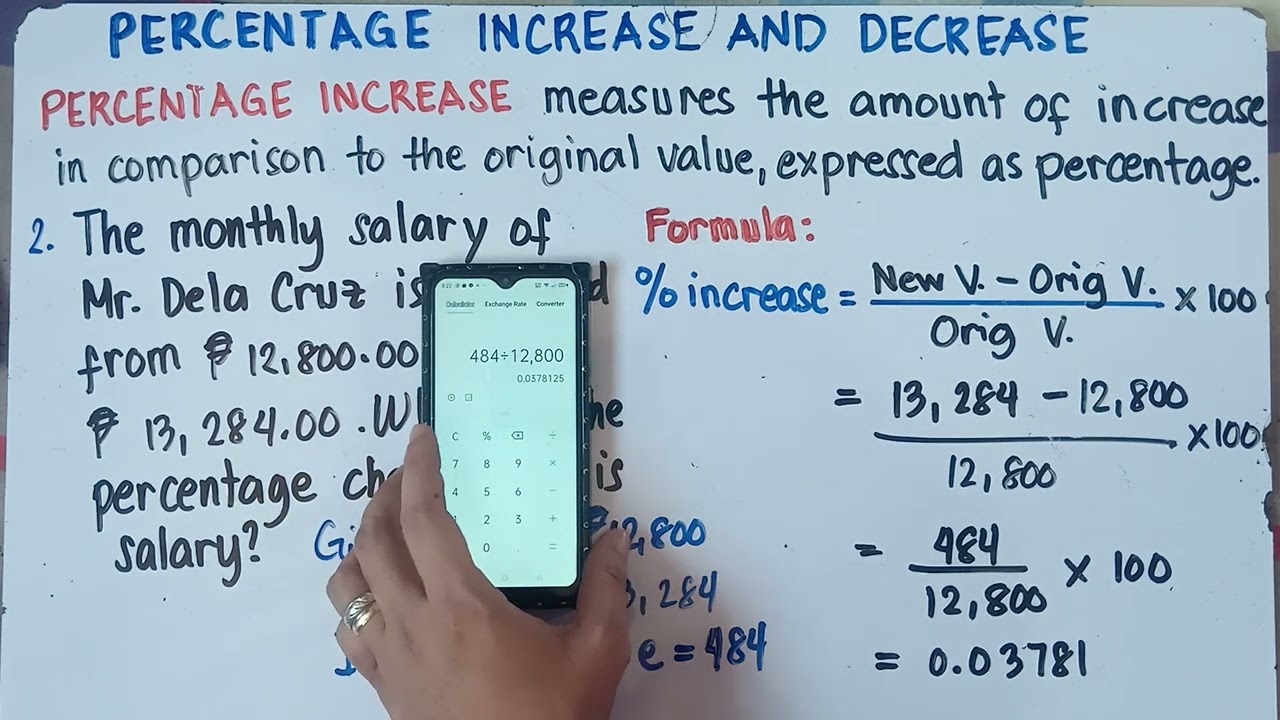 Percentage Increase and Decrease | Grade 7 | Matatag Curriculum | Explain In Detailed |