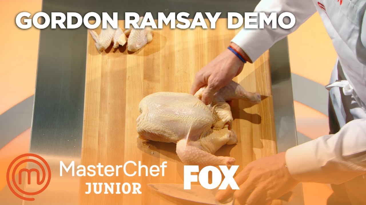 Gordon Ramsay Demonstrates How To Cut Up An Entire Chicken | Season 5 Ep. 8 | MASTERCHEF JUNIOR
