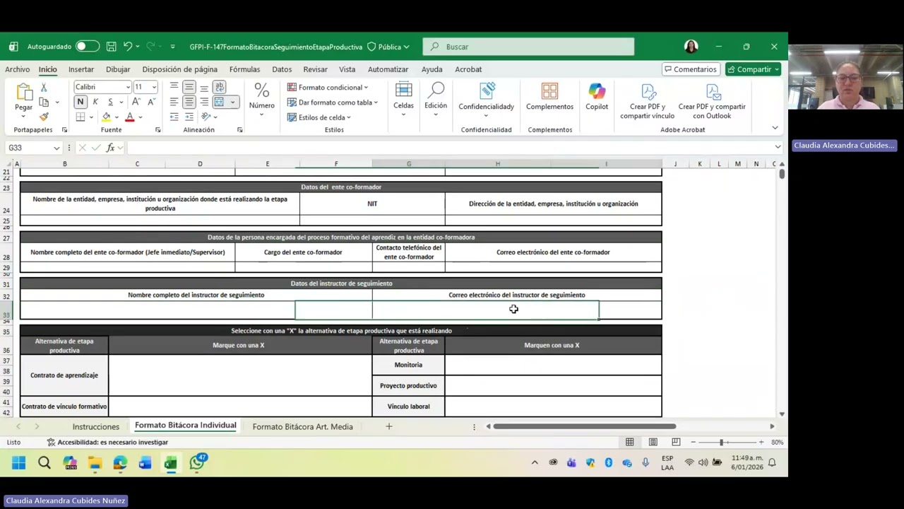 EXPLICACIÓN BITACORA SENA 2026