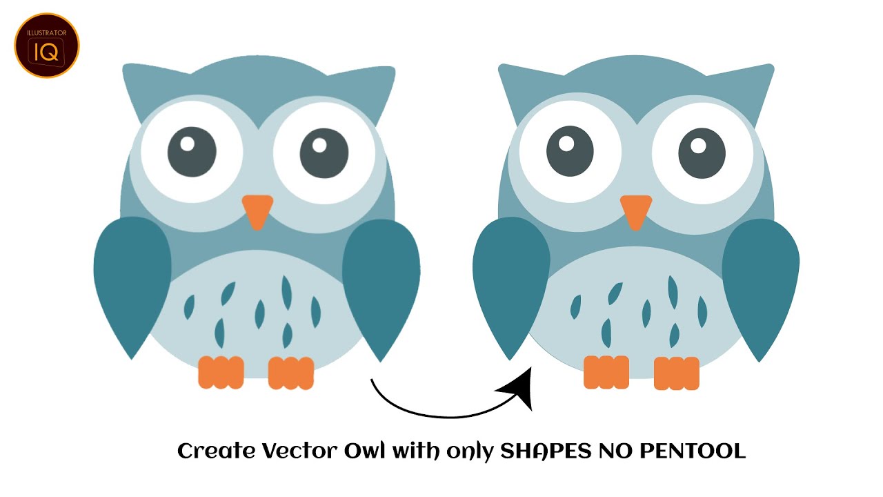 Vector Easy Flat Design with shapes only no pen tool, Illustrator Tutorial #ilustrator #flatdesign