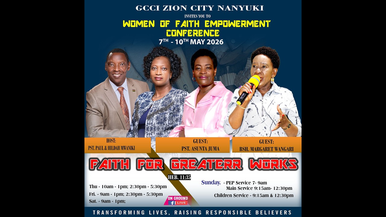 Women of Faith Empowerment Conference | Day 3 | Saturday, 9.5.2026 | Dr Bishop Margaret Wangari.