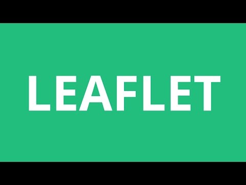 How To Pronounce Leaflet - Pronunciation Academy