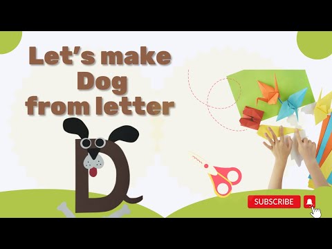 DIY Letter D Paper Craft | paper craft for kids | alphabet paper craft | letter craft tutorials