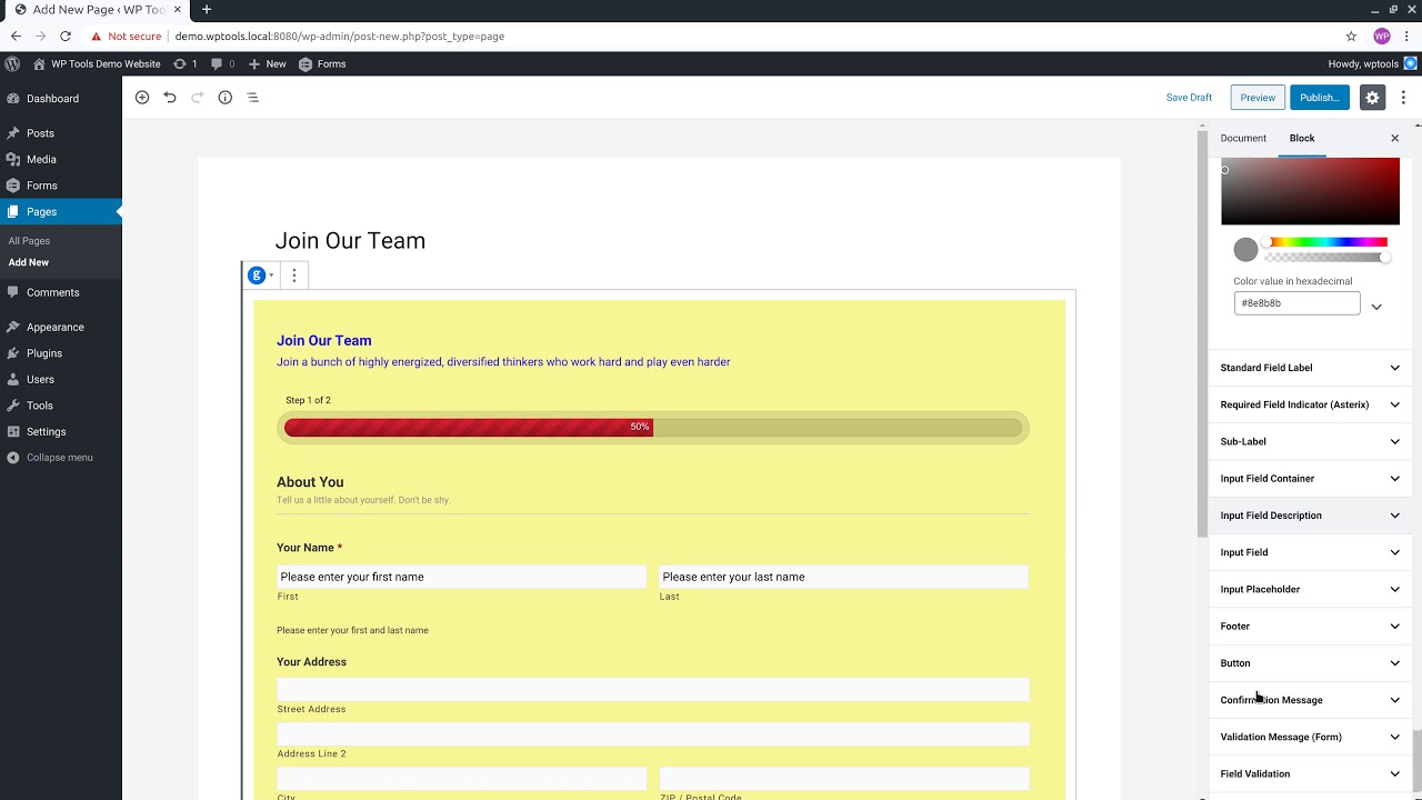Gutenberg Block Styler For Gravity Forms Overview