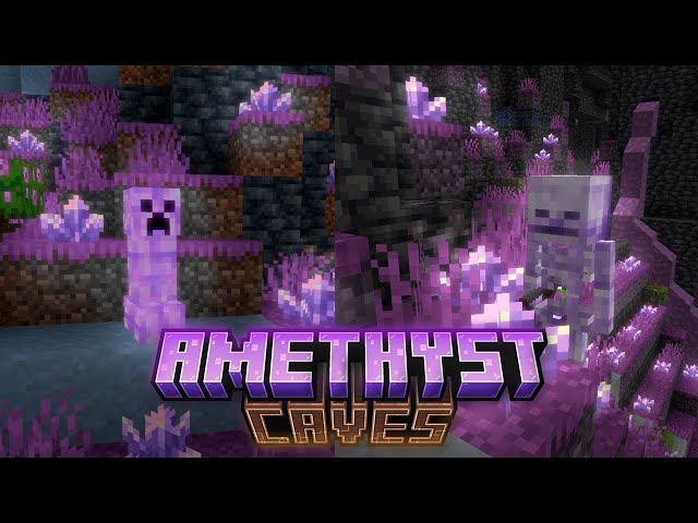 Amethyst Caves - Datapack 1.21.5 Minecraft Data Pack