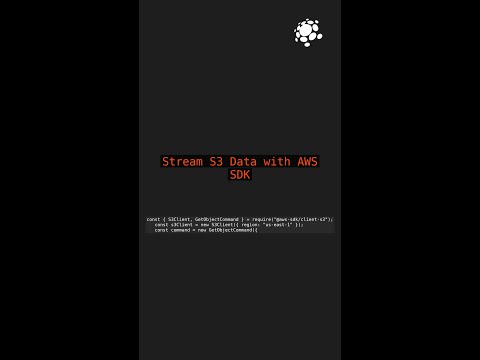 Stream S3 Data with AWS SDK #shorts
