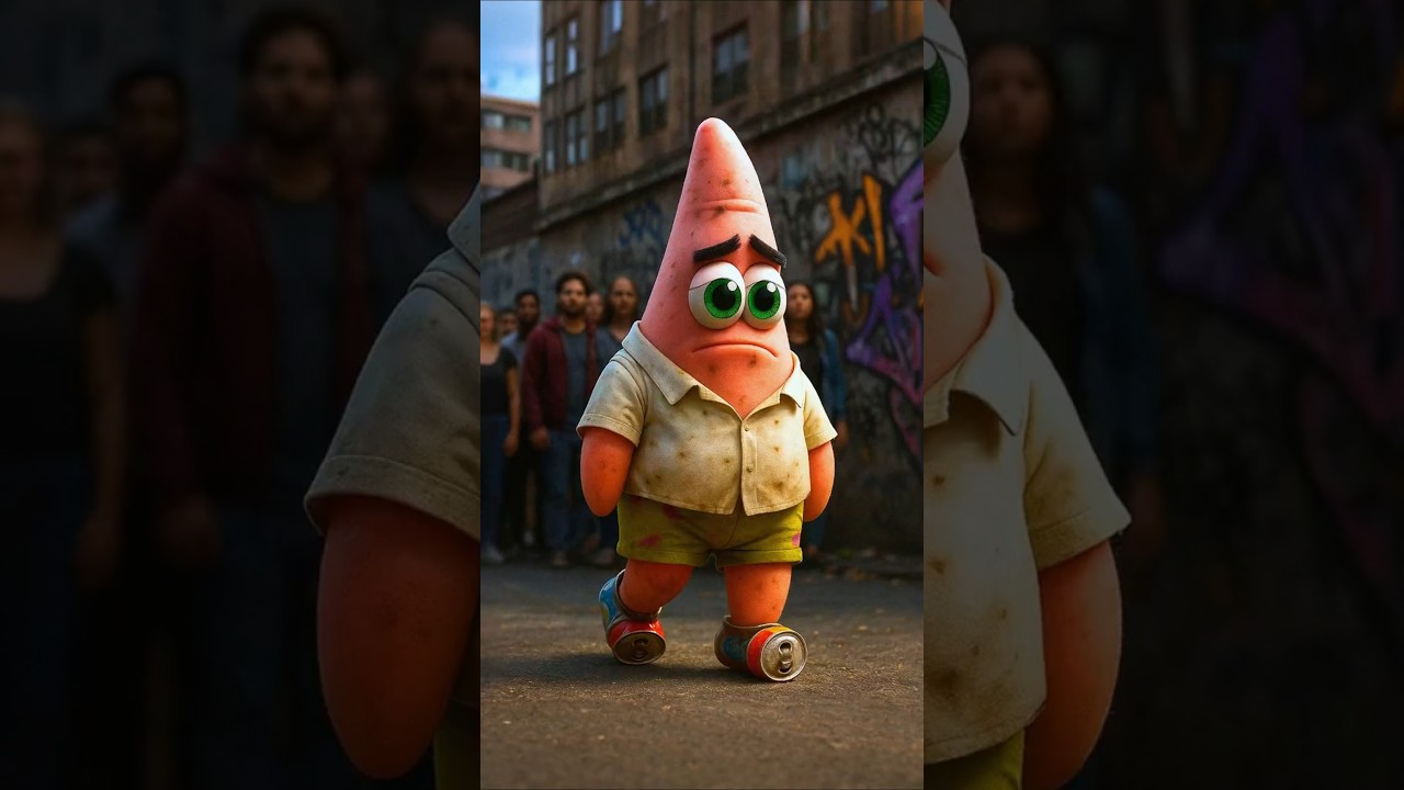 Poor Patrick Made Shoes from Soda Cans…💔🥫👟#shortsfeed