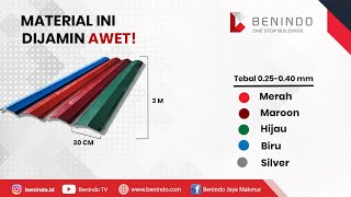 WUWUNG ATAU NOK ATAP SPANDEK WARNA UKURAN 0.25mm PANJANG 3m | Benindo ...