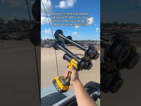 Why buy an expensive train horn kit when you can buy an Impact Train Horn for 1/4 of the price