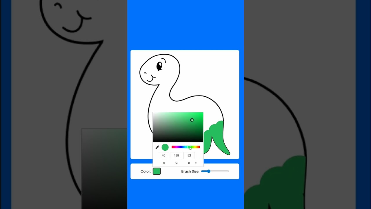 Coloring App #HTML #CSS #Javascript Project