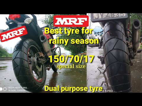 MRF ZAPPER KURVE 150/70/17 best tyre 🔥🔥for rainy season🌧️🌩️ dual purpose on road & off road tyre