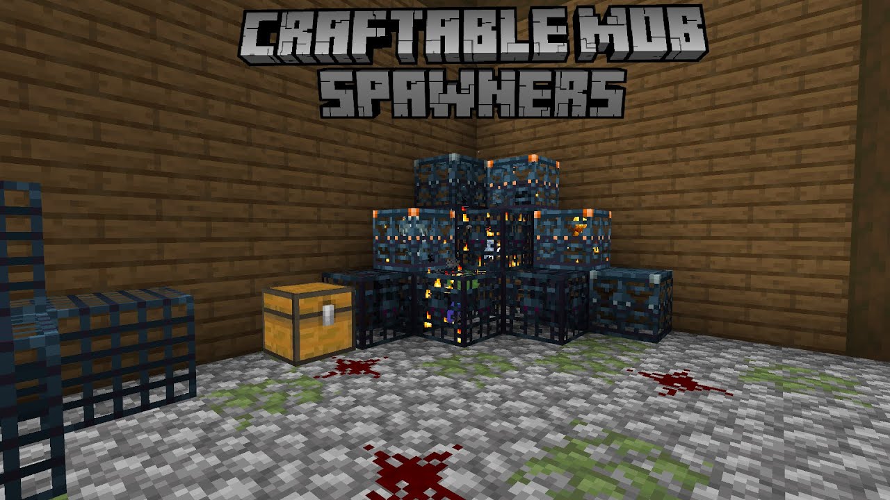 Craftable Mob Spawners - A Mod for Minecraft Bedrock Edition