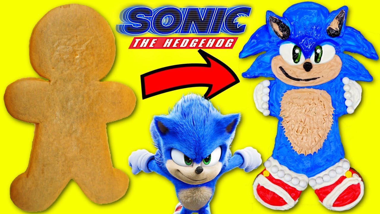 SONIC The Hedgehog inspired Gingerbread Man Cookie Decoration