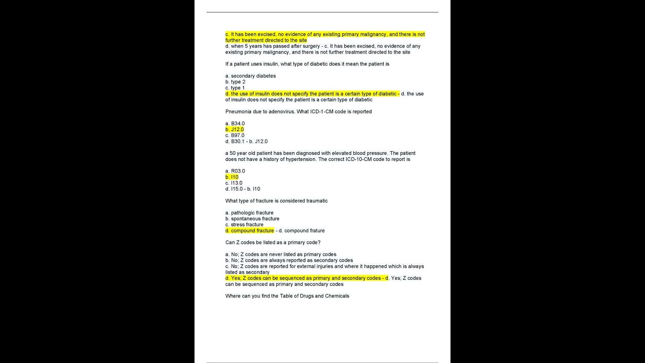 answered CPC Exam Study Guidelines to Ace Your CPC Certification Exam pdf