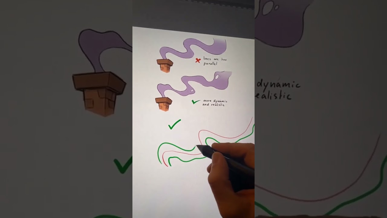Tip for drawing smoke | digital art | digital coloring tutorial #oilpaint #shorts