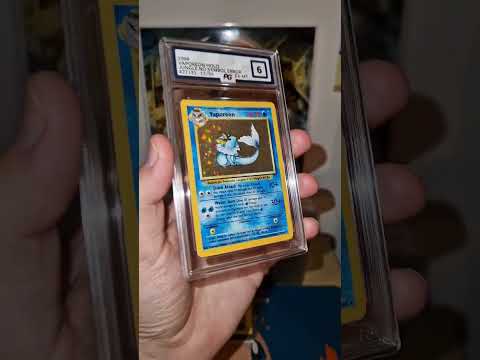 Vaporeon Holo Pokemon ERROR Slab 🤯🤯🔥🔥