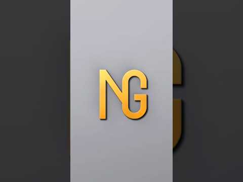 NG Logo Design in illustrator| adobe illustrator #shorts