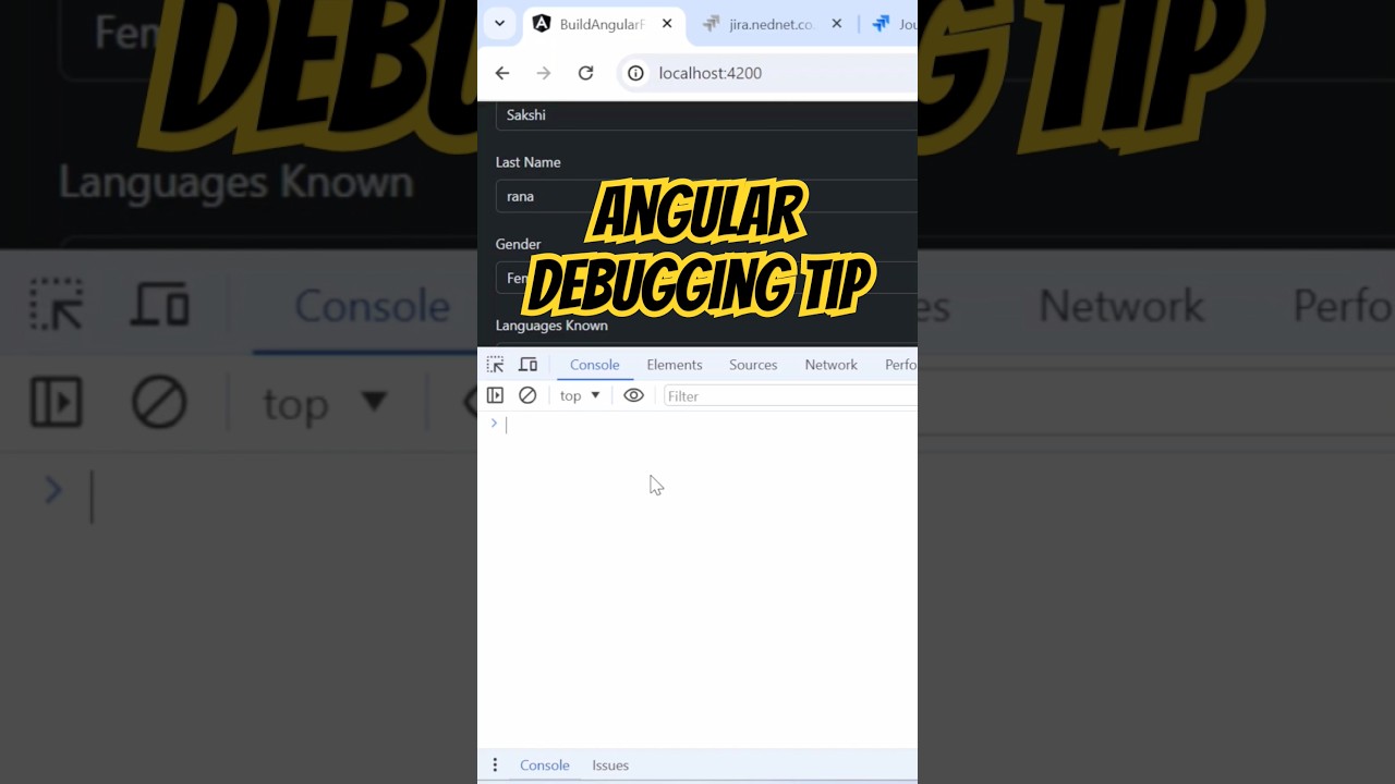 Debug  angular application like a pro ? #angular #debugging #coding #programming  #shorts