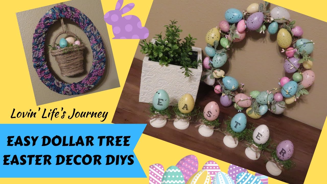 Easy Dollar Tree Easter Spring DIYs | Budget Friendly Decor