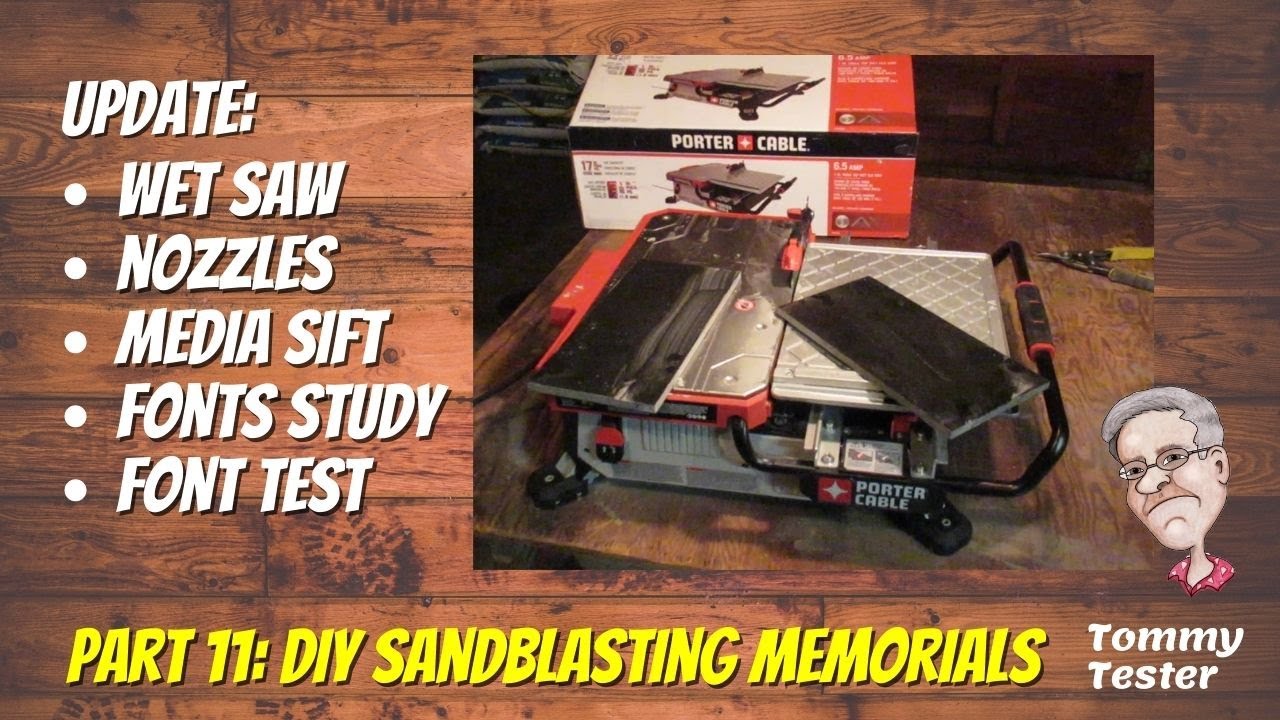 Part 11: DIY Sandblasting Stone Memorials | Updates