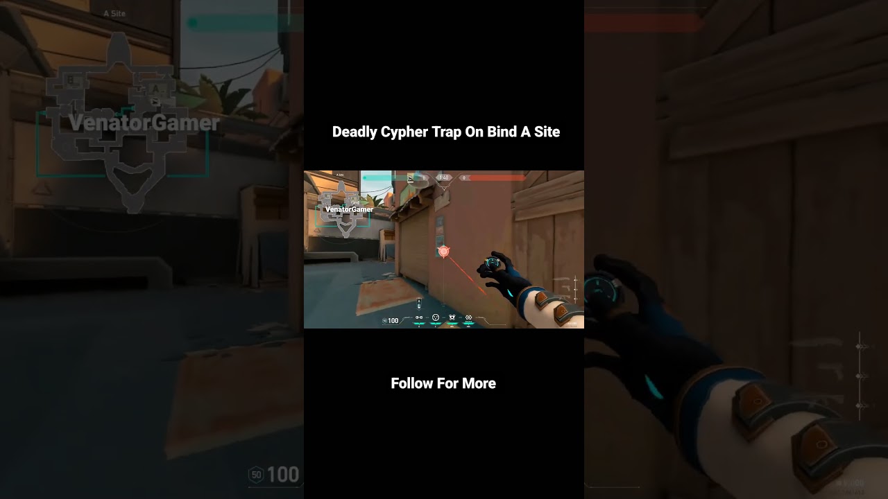 Cypher deadly trap - Bind - Shadow Playz #shadowplayz  #valorant #valorantclips #cypher