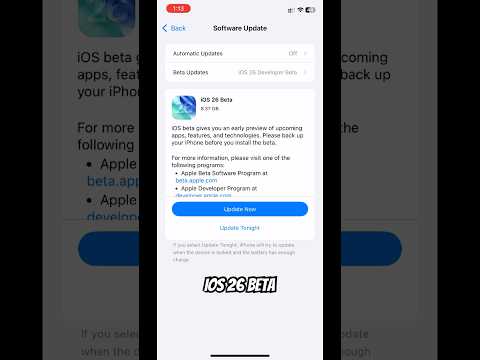 Ios 26 beta | iPhone 11| iphone 11,12,13,14,15,16 pro, pro max| #ios26 #iphone11