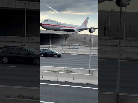 PART 1 / BOEING 747-4EVF (ER) CARGOLUX (MIAMI TO AMSTERDAM) LANDED SCHIPHOL AIRPORT PLANE SPOTTING