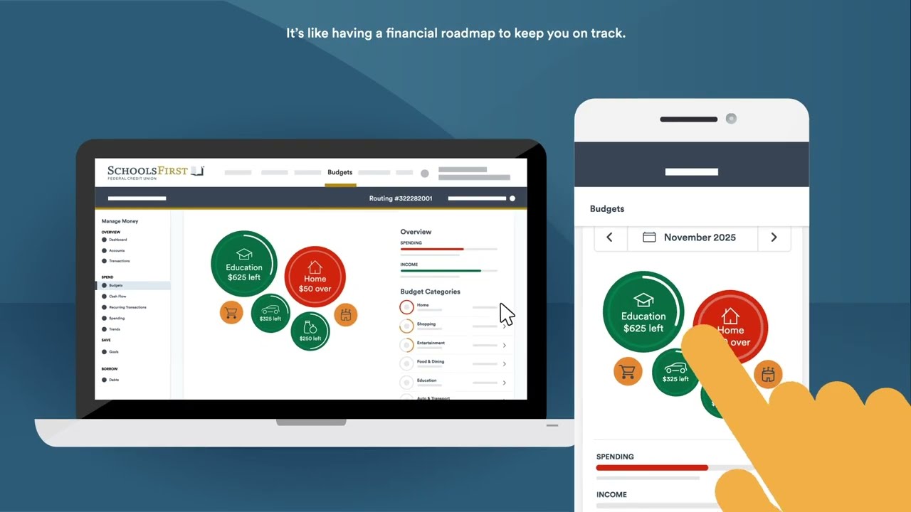 Budgets | SchoolsFirst FCU Online Banking Tutorial