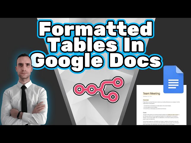 Mastering Google Docs: Create Perfectly Formatted Tables with n8n ...