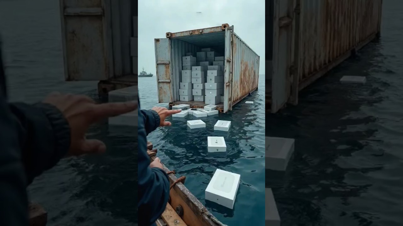 We Found a Container Full of iPhones Floating in the Ocean | Unboxing iPhone FROM THE OCEAN? #iphone