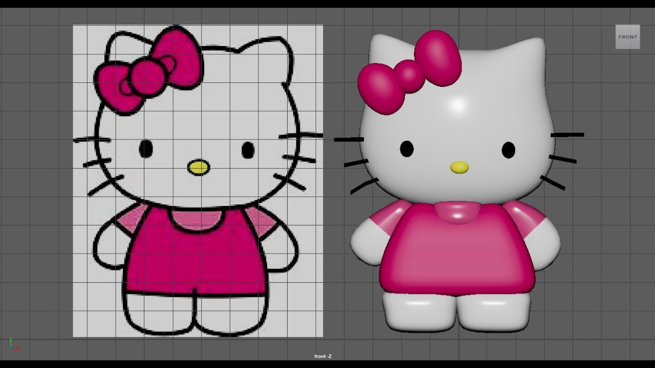 Maya 3D | Hello Kitty |