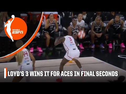 Jewell Loyd GAME-WINNING 3 🔥 Aces win home opener vs. Mystics | WNBA on ESPN