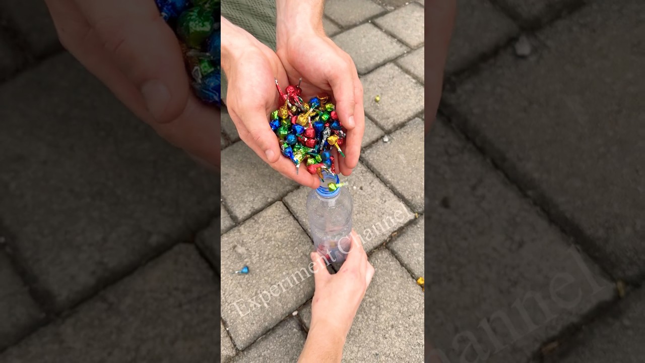 Making a huge cracking cracker #shorts #firework #cracker #trick #diy  #waterbottle