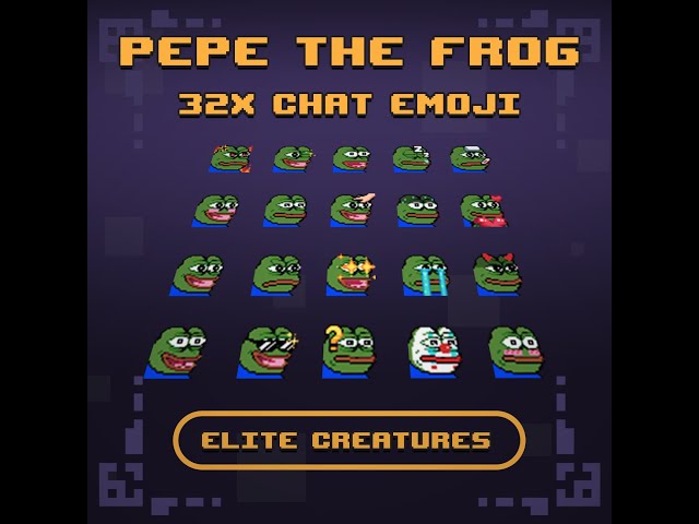 128x, 32x, 16x, Minecraft, Discord & Streamer Pepe the frog Emojis ...