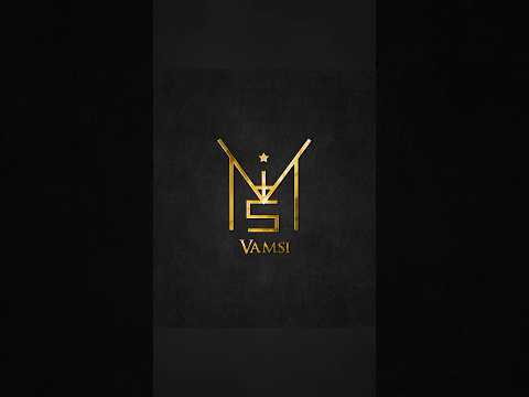 Vamsi name logo design #art #design #love #trending #ai #logo #viral #youtubeshorts