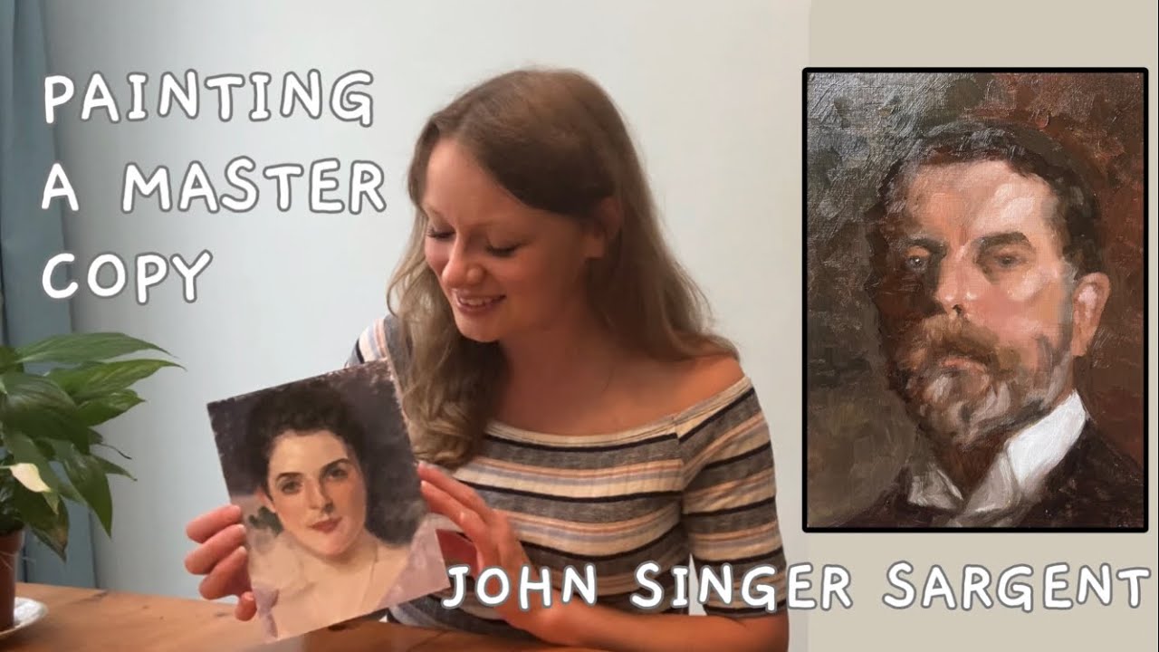 John Singer Sargent Master Copy || Improve portrait painting with master copies 👩‍🎨