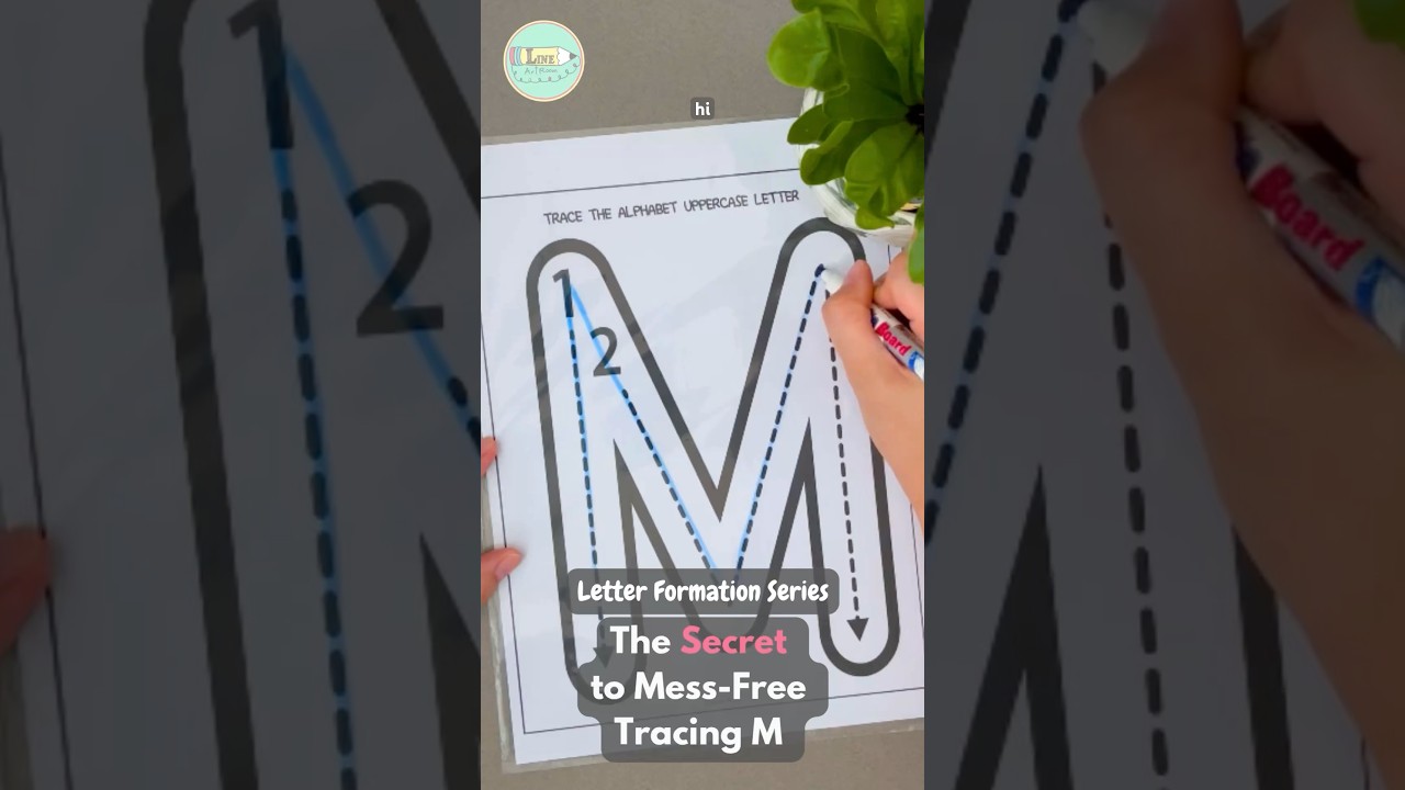 Secret Trick to Teach Letter M Without the Mess! #alphabet #letterformation #preschoollearning
