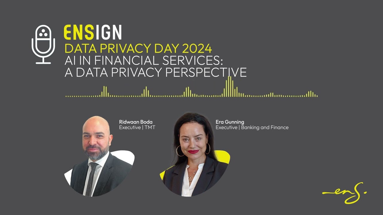 ENSign | AI in Financial Services | A Data Privacy Perspective