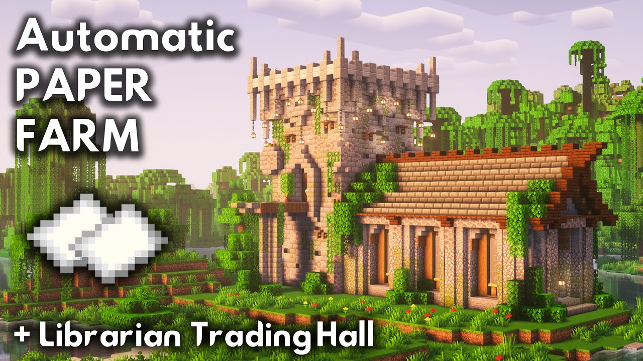 Minecraft PAPER FARM Tutorial [1.21] - MINECRAFT TUTORIAL - Minecraft ...