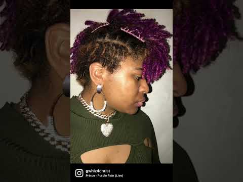 ๐Dyed My Locs Purple/Violet with Adore 114 Violet Gem๐ #PURPLELOCS #LOCMOHAWK