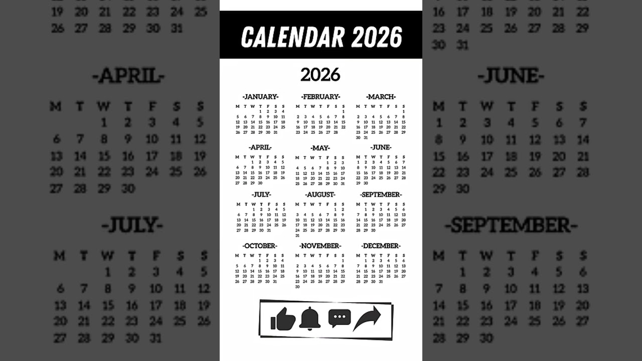 Calendario 2026 | Calendario 2026 | calendario de 2026