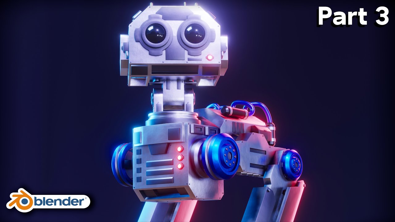 Sci-Fi Mech Robot - Part 3 (Blender Tutorial)