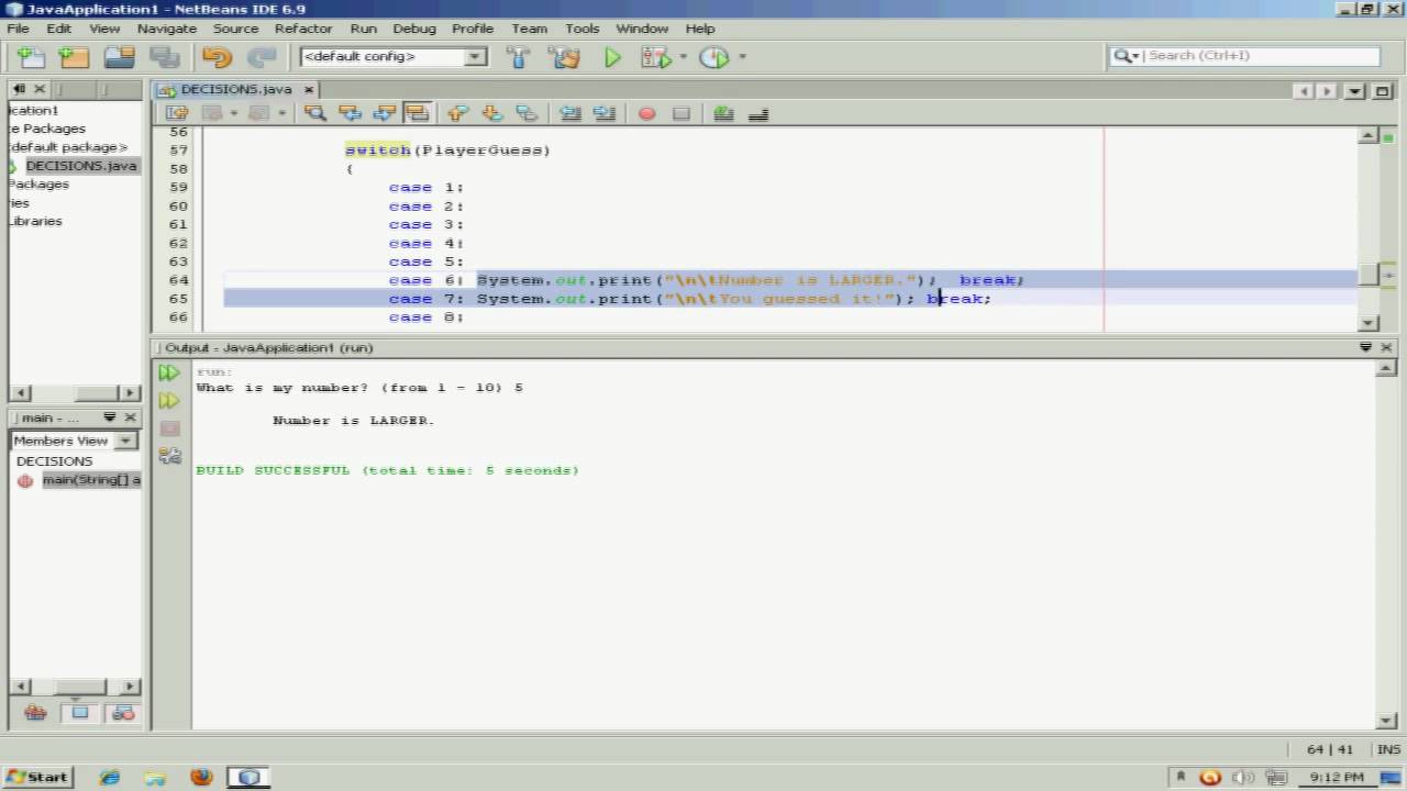 Java Decision Structures - Switch - Part 1